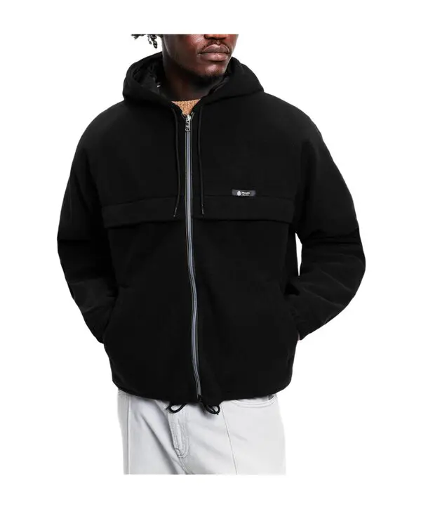 Prada Fleece Hooded Jacket - Black