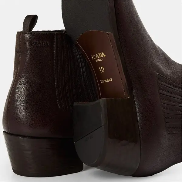 Prada Pointed Toe Chelsea Boots