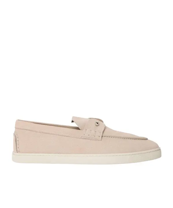 CHRISTIAN LOUBOUTIN Calfskin Loafers - Nude