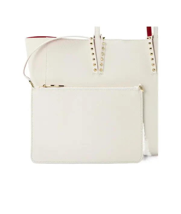 CHRISTIAN LOUBOUTIN Pebbled Leather Tote Bag