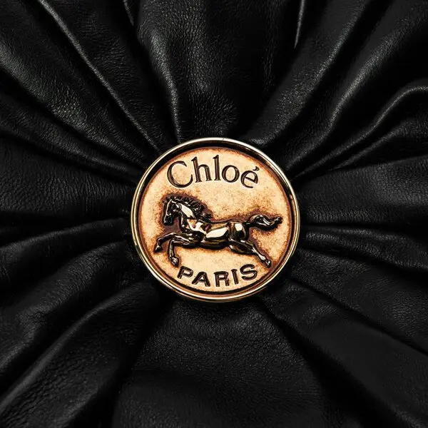 Chloé Pleated Leather Single-shoulder Bag - Black