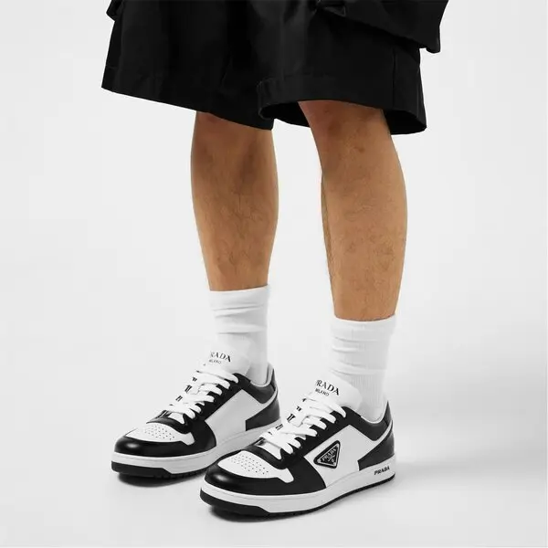 Prada Downtown Leather Low-top Sneakers