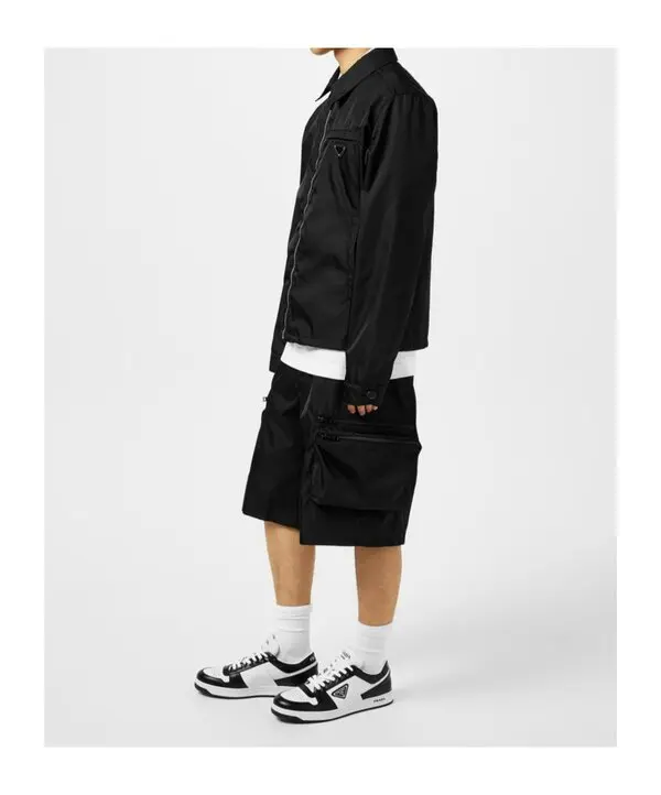 Prada Downtown Leather Low-top Sneakers