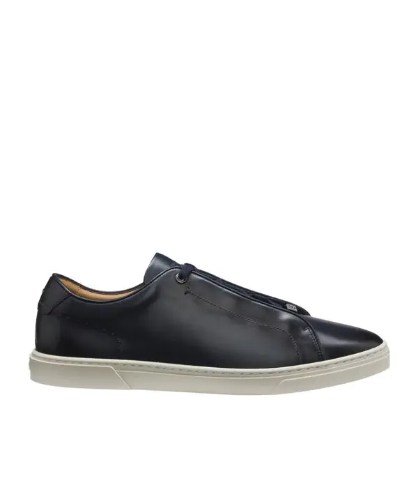Hugo Boss Gary Trainers In Brushed Leather