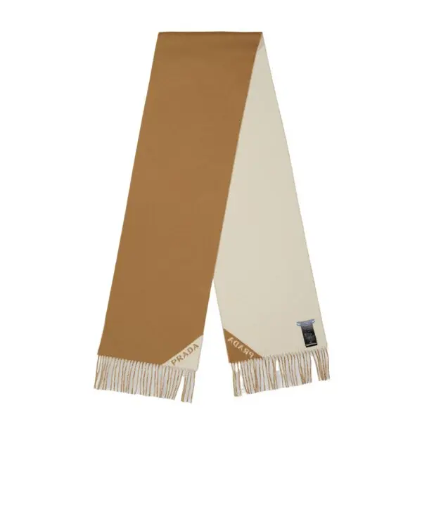 Prada Cashmere Scarf - Brown