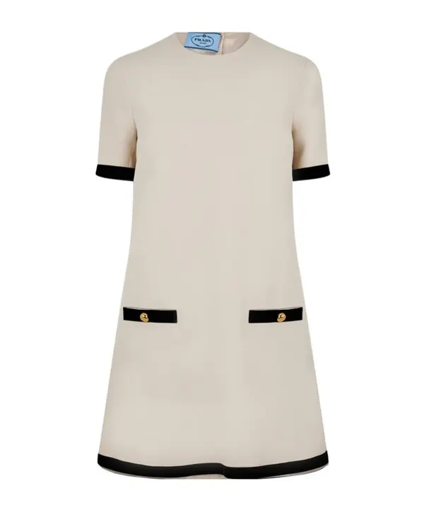 Prada Sablè Short-sleeved Mini Dress