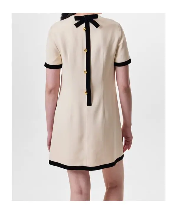 Prada Sablè Short-sleeved Mini Dress
