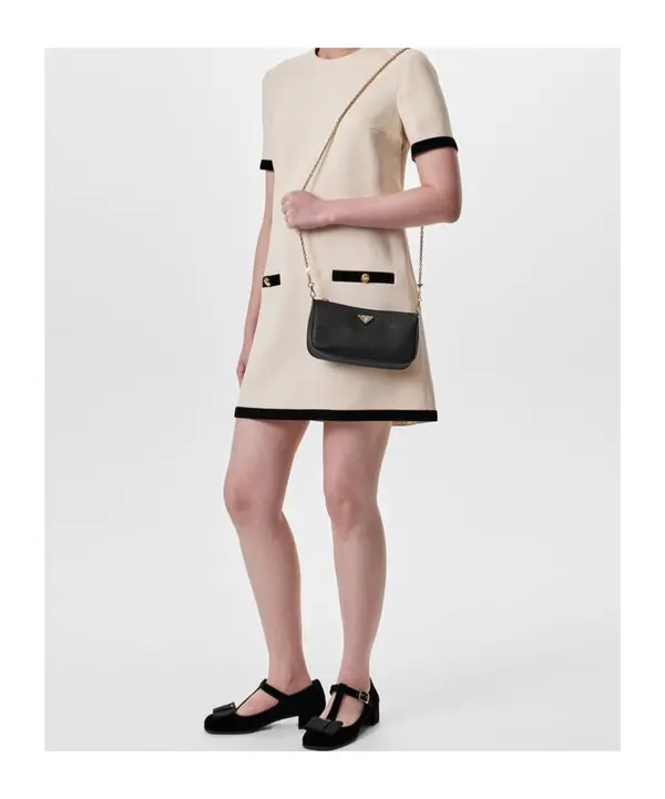 Prada Sablè Short-sleeved Mini Dress