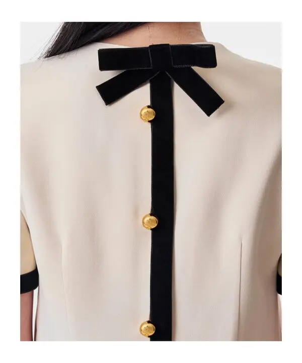 Prada Sablè Short-sleeved Mini Dress