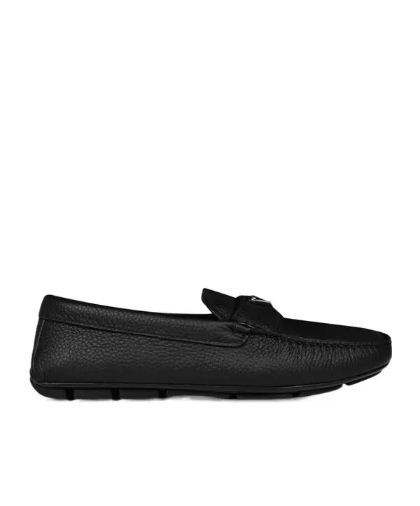 Prada Saffiano Leather Drive Loafers