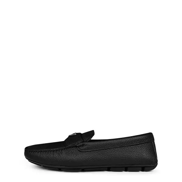 Prada Saffiano Leather Drive Loafers