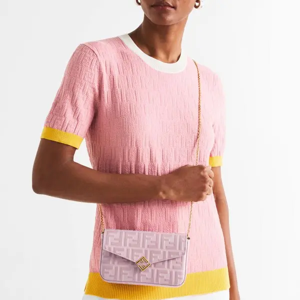 Fendi Chain Wallet - Pink