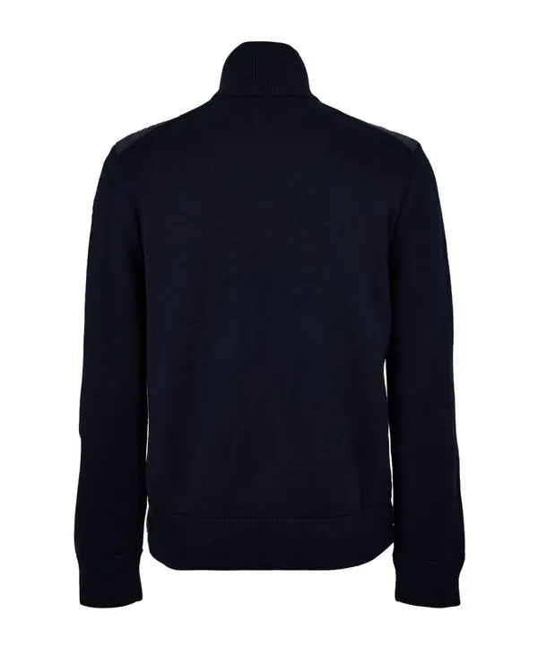 Moncler Wool Zipper Coat