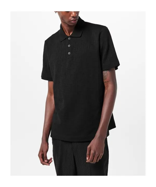 Fendi Monogram Ff Short-sleeve Polo Shirt