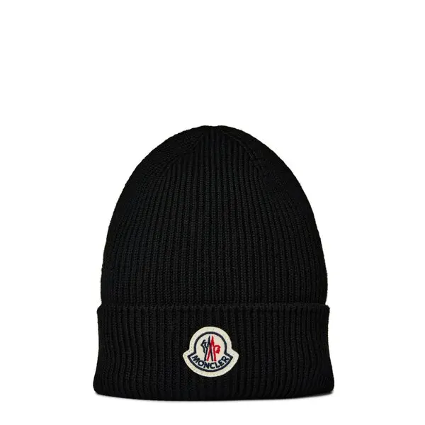 Moncler Logo Wool Beanie