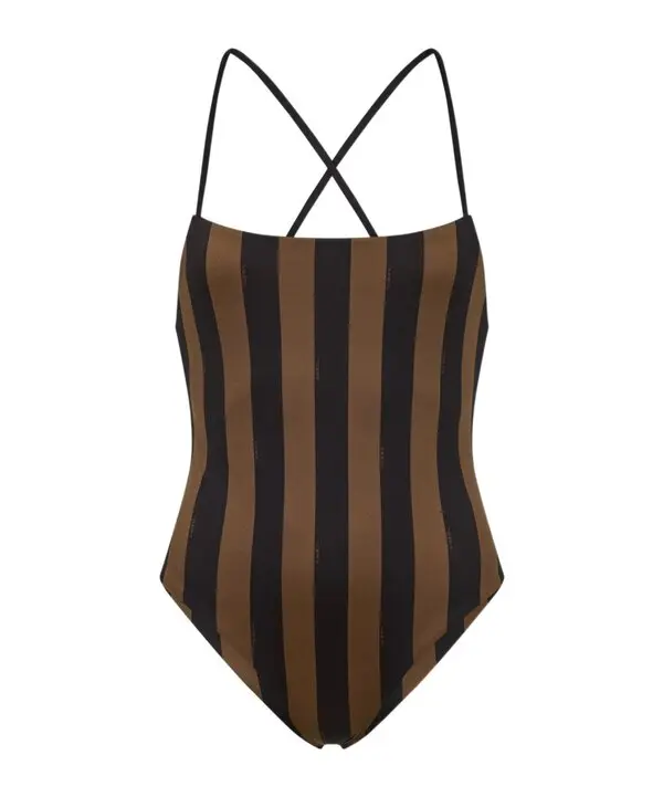 Fendi Striped One-piece Swimsuit