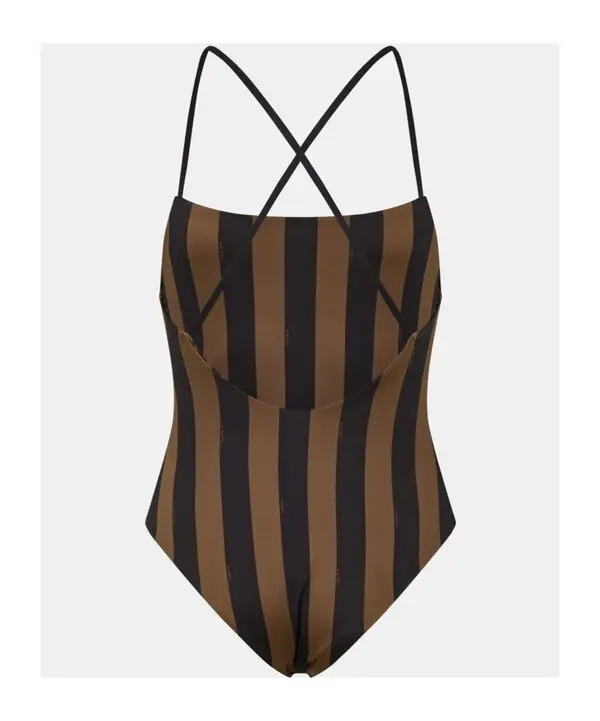 Fendi Striped One-piece Swimsuit