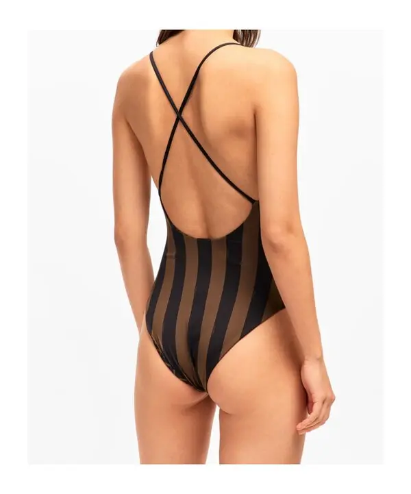 Fendi Striped One-piece Swimsuit