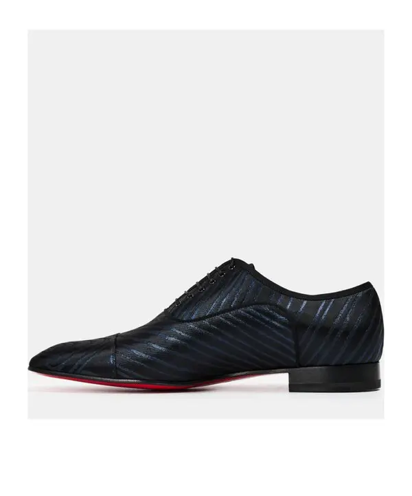 CHRISTIAN LOUBOUTIN Jacquard Lace-up Derbies