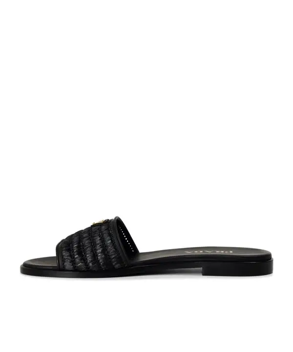 Prada Logo Open-toe Slippers