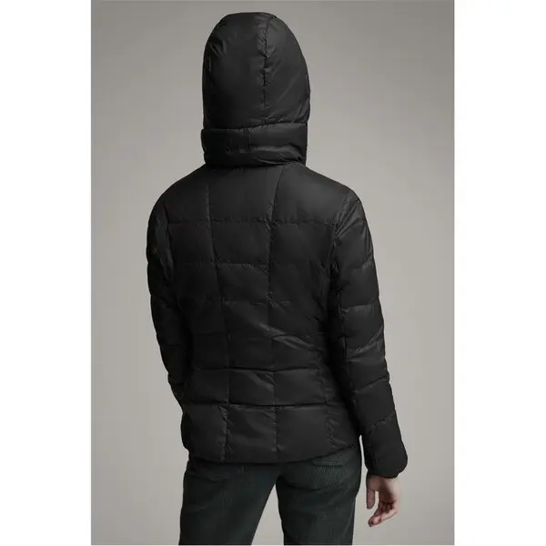 Canada Goose Down Jacket With Drawstring Hood And Logo Patch