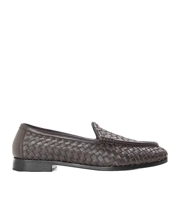 Bottega Veneta Woven Leather Loafers
