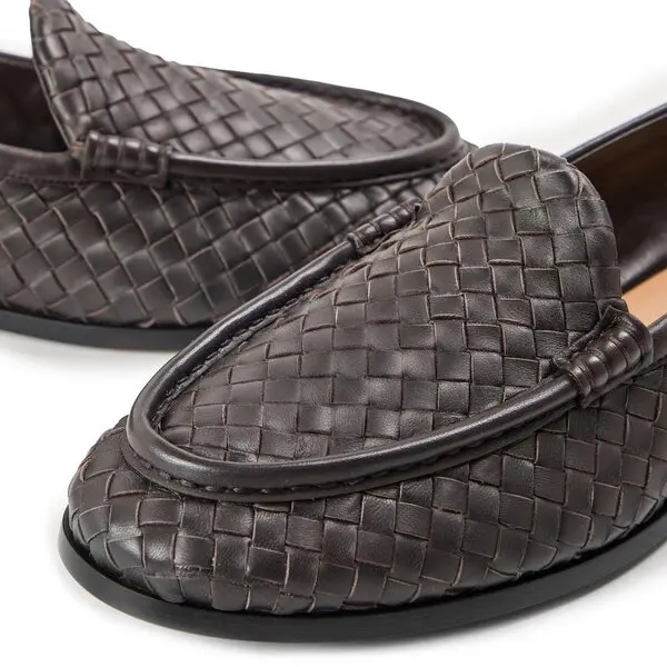 Bottega Veneta Woven Leather Loafers