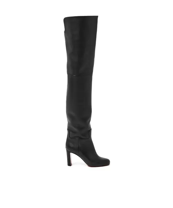 CHRISTIAN LOUBOUTIN Eather Over-the-knee Boots - Black