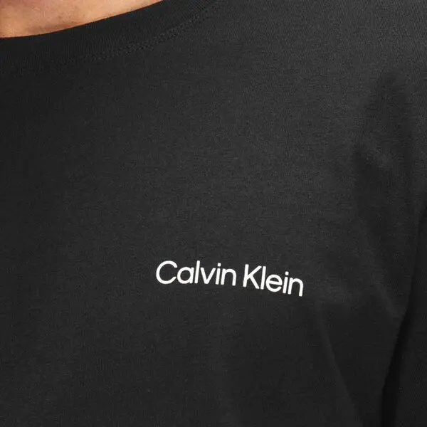 Calvin Klein Fashionable Casual Crew Neck T-shirt - Black