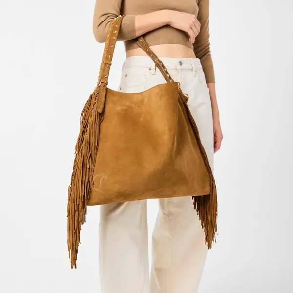 CHRISTIAN LOUBOUTIN Suede Tote Bag