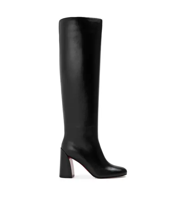 CHRISTIAN LOUBOUTIN Knee-high Block Heel Boots - Black