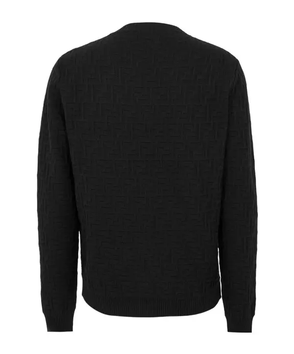 Fendi Crew Neck Knit Long Sleeve Top