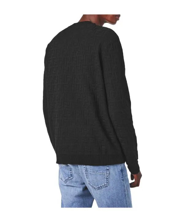 Fendi Crew Neck Knit Long Sleeve Top