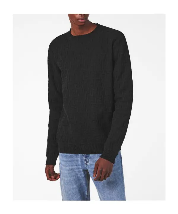 Fendi Crew Neck Knit Long Sleeve Top