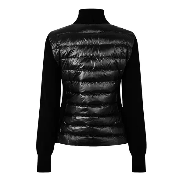 Moncler Zipper Down Jacket With Funnel Neck
