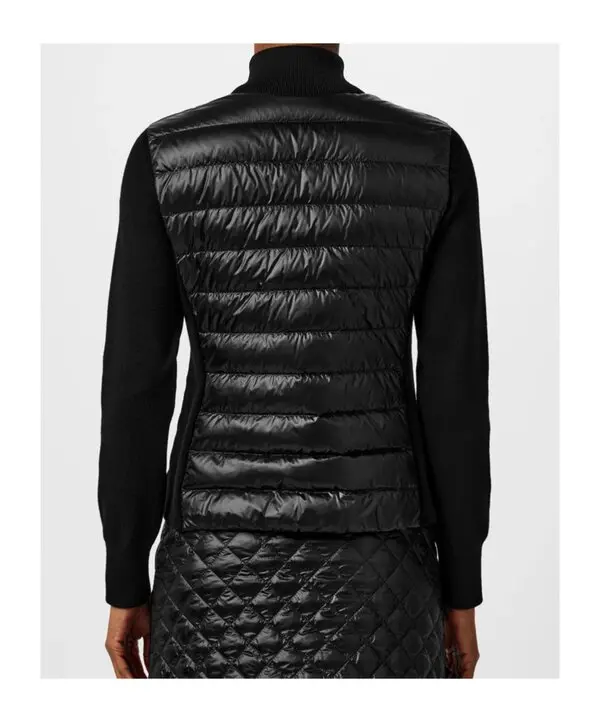 Moncler Zipper Down Jacket With Funnel Neck