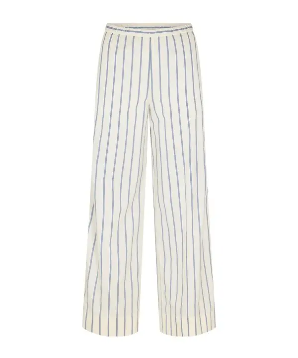 Moncler Striped Loose Long Pants - White