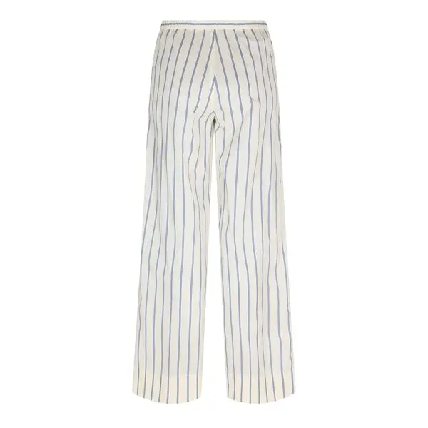 Moncler Striped Loose Long Pants - White
