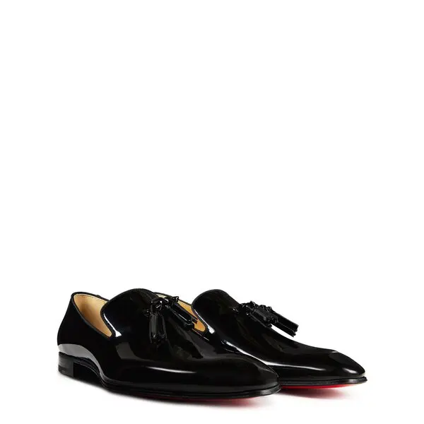 CHRISTIAN LOUBOUTIN Patent Leather Loafers With Tassel Detail