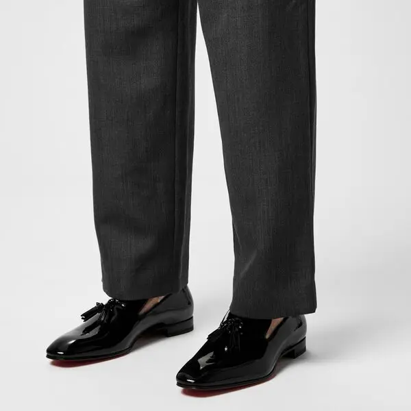 CHRISTIAN LOUBOUTIN Patent Leather Loafers With Tassel Detail