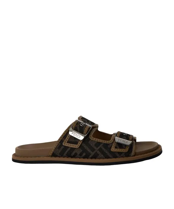 Fendi Flat Sandals With Buckle Detail