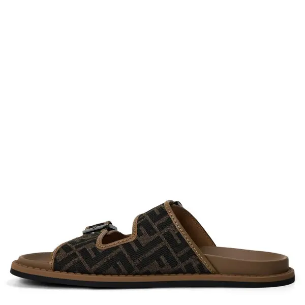 Fendi Flat Sandals With Buckle Detail