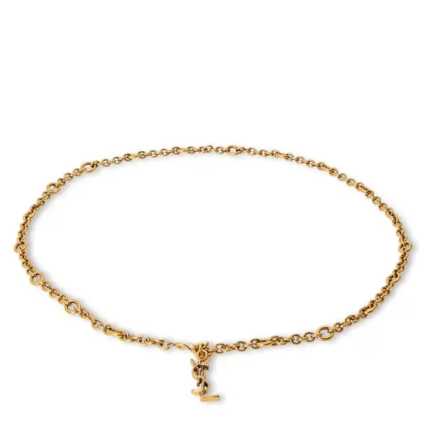 Saint Laurent Thin Chain Belt