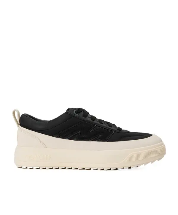 Moncler Low Top Sneakers With Quilted And Paneled Upper