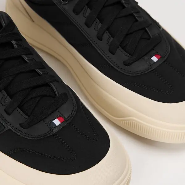 Moncler Low Top Sneakers With Quilted And Paneled Upper