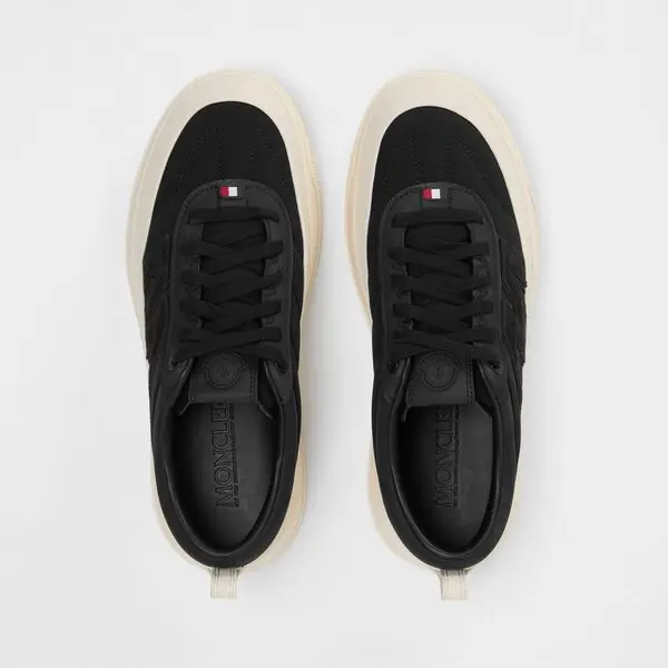 Moncler Low Top Sneakers With Quilted And Paneled Upper
