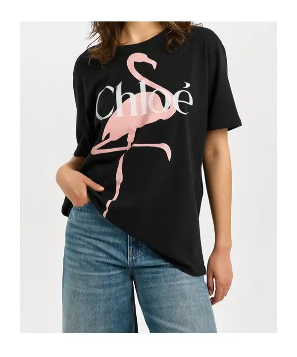 Chloé Logo Crew Neck T-shirt