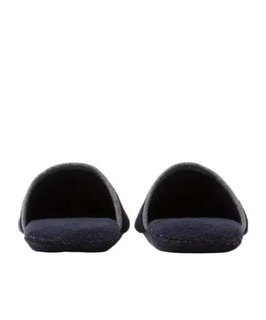 Versace Cotton Terry Jacquard Slippers With Medusa Motif - Blue
