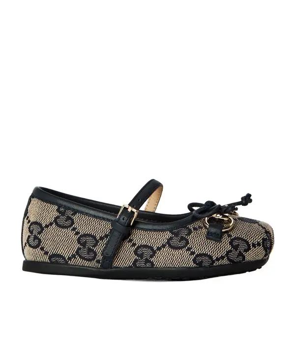 Gucci Logo Detail Ballet Flats