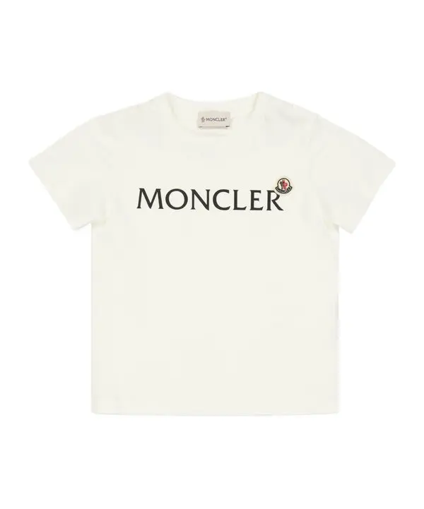 Moncler Logo Crew Neck T-shirt - White